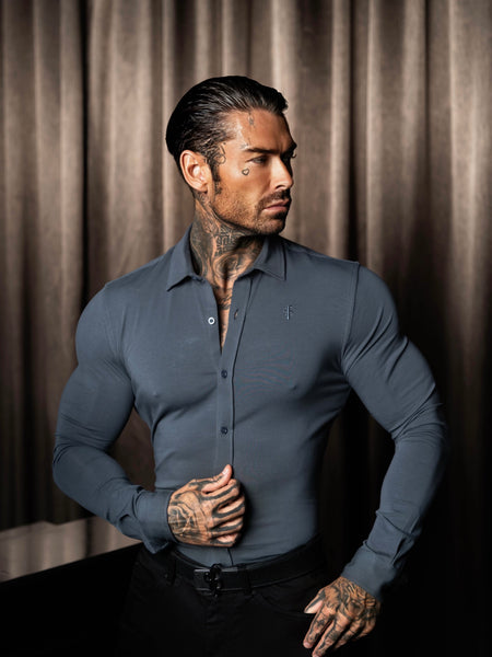THE BEST STRETCH MUSCLE FIT SHIRT COLLECTION – Tagged "blue" – Father Sons